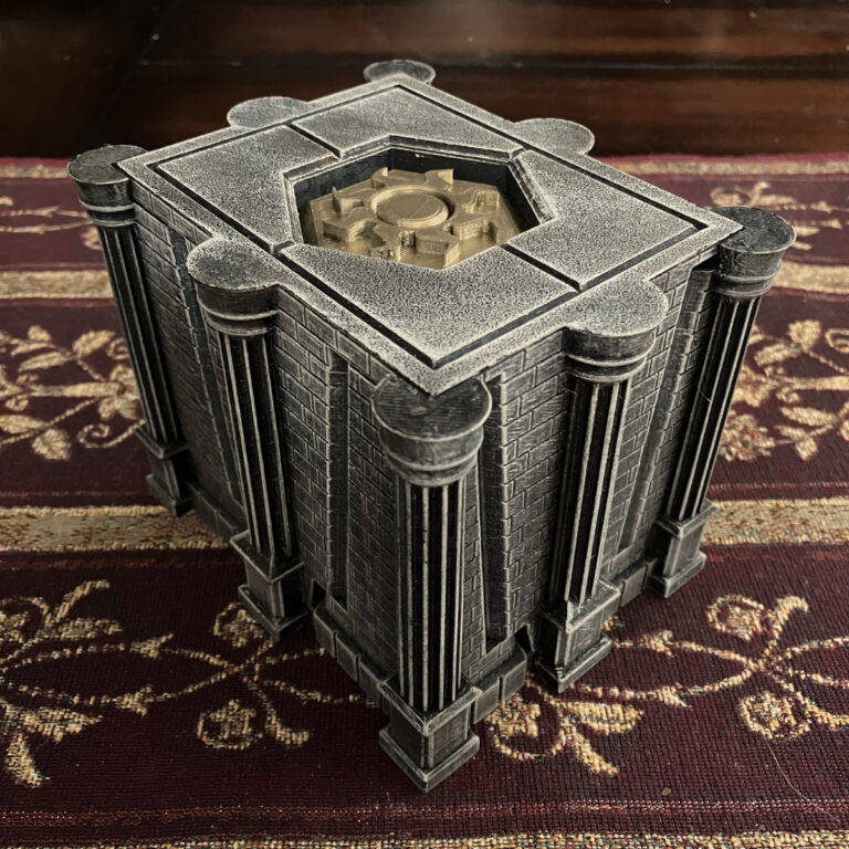 Commander Crypt Deck Box – Zeus – 3d printed – Samhain Propworks